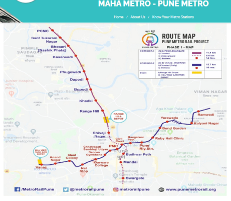 Metro Networks in India: Lucknow Metro Route Map