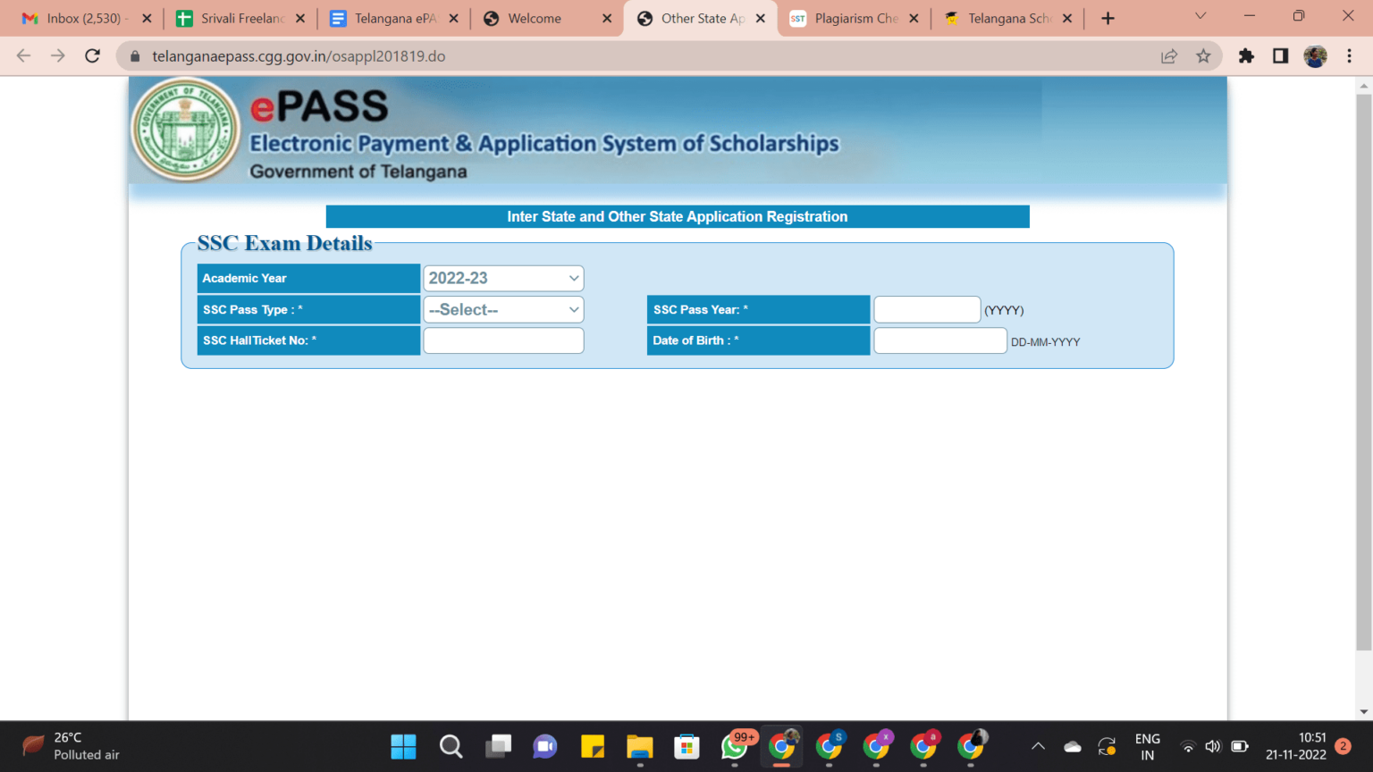 Telangana Epass Scholarship How To Check Ts Epass Status