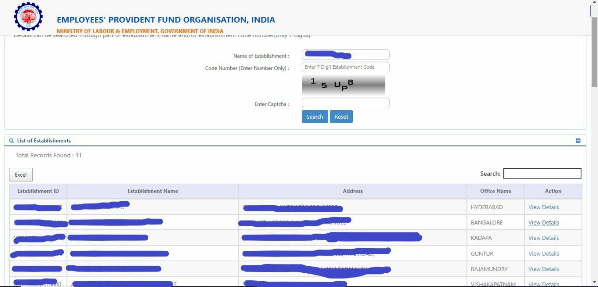 EPFO establishment search: Know how to find details.