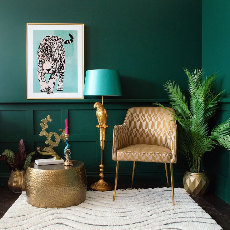 Popular peacock green colour combinations for home design